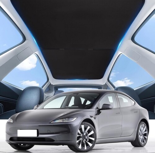 Reevaa Tesla Model Y Sunshade Roof [No-Sagging, No Gaps] Magnetic-Mid ...