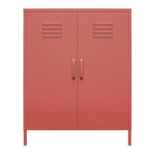 Ameriwood™ Home Mission District 2-Door 3-Shelf Metal Locker Storage ...