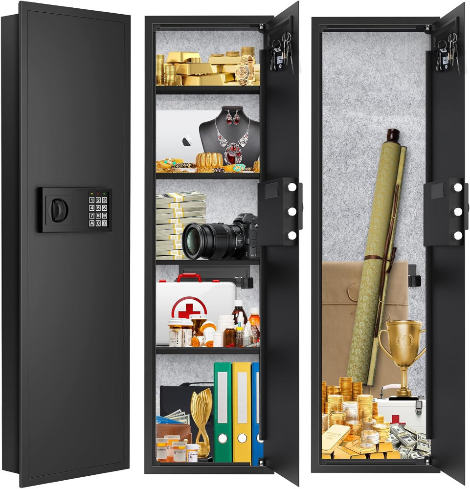 Zogola 51.18 Tall Fireproof Wall Safes Between the Studs 16 Centers ...