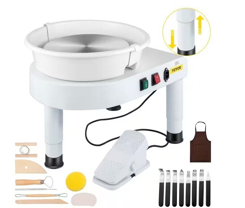 Vevor Pottery Wheel 11 in. Ceramic Wheel Forming Machine Manual ...
