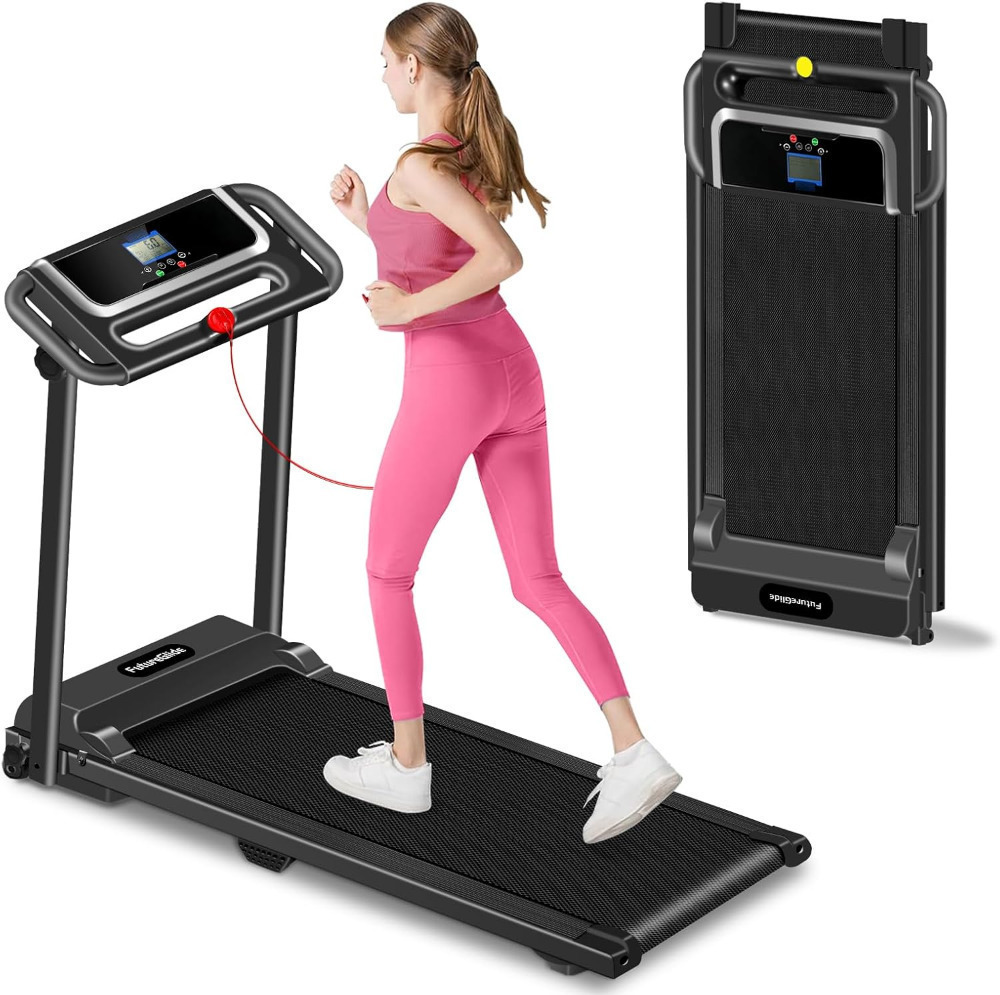 Future Glide Portable Treadmill with Handle, 3.0HP Walking Pad ...