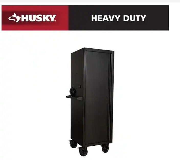 Husky Modular Tool Storage 24 in. W x 24 in. D Heavy Duty Matte Black ...