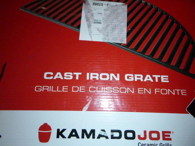 Kamado Joe Half Moon Cast Iron Grill Grate for 24 in. Big Joe / Kamado ...