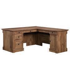 Sauder Palladia Vintage Oak L-Shaped Desk (2 Boxes) New in Box $899