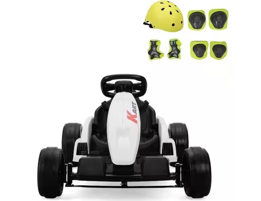 Tobbi 24-Volt Electric Drifting Go Kart for Kids Ages 4-16 Battery ...